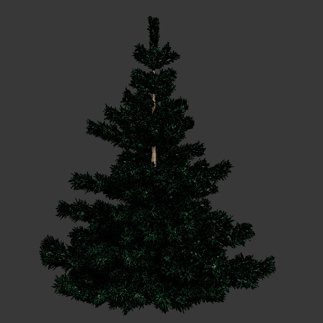 3d model christmas set tree