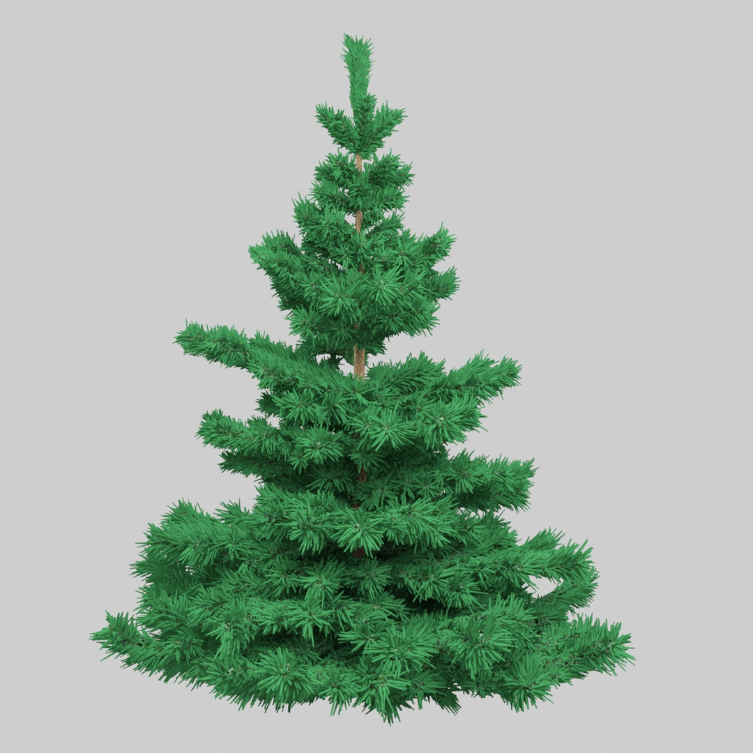 3d model christmas set tree