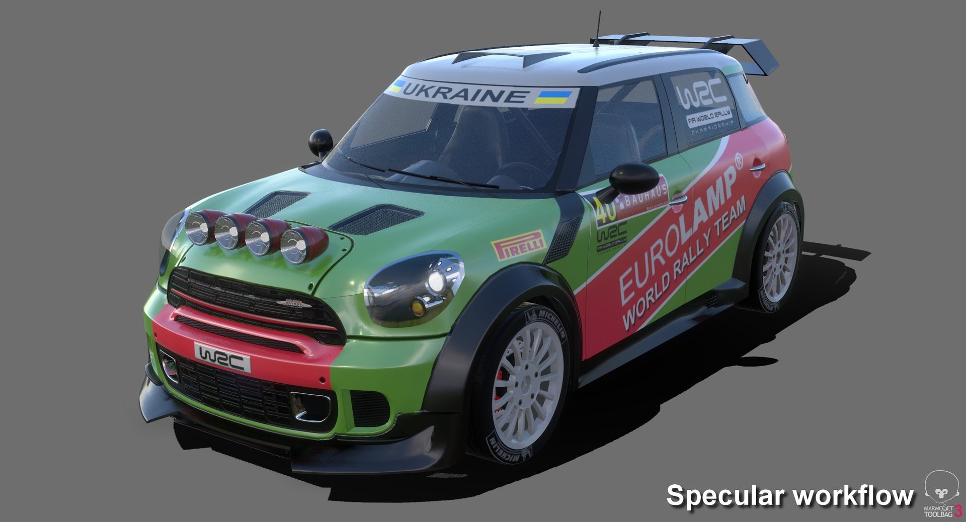 3D Low-poly Eurolamp Mini Wrc Model - TurboSquid 1215018