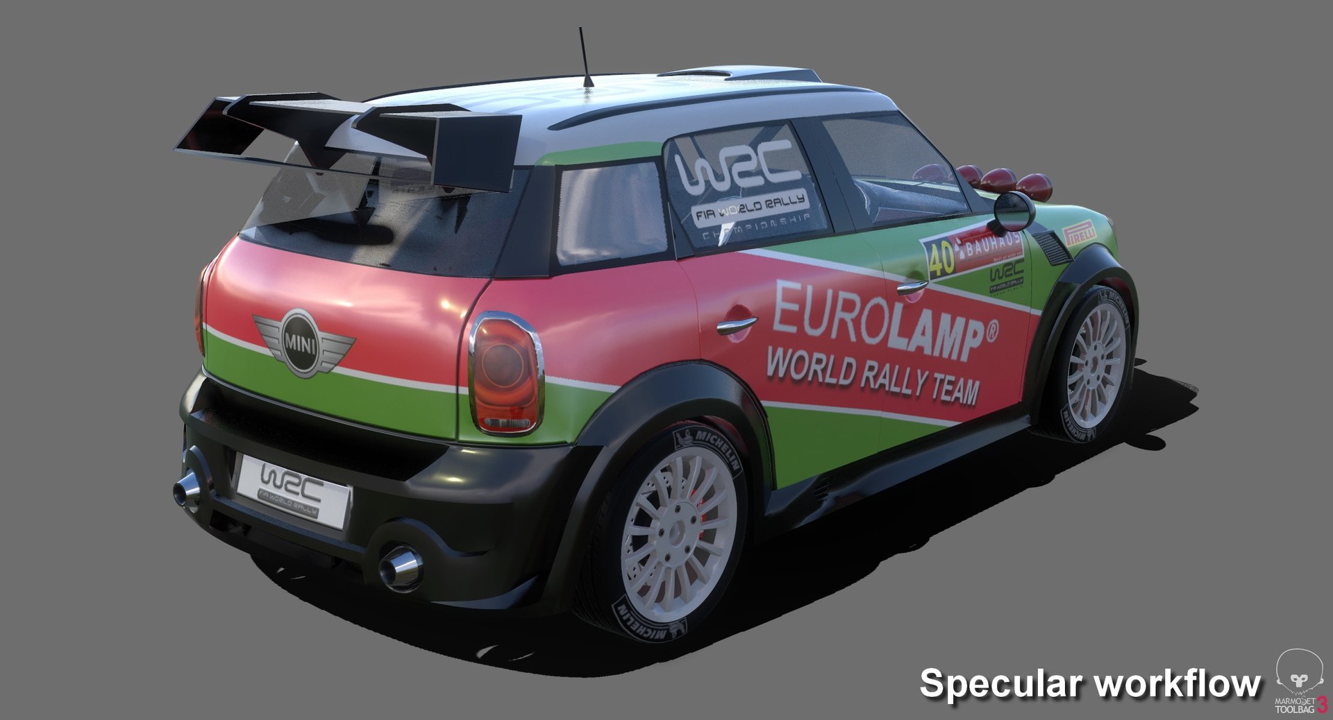 3D Low-poly Eurolamp Mini Wrc Model - TurboSquid 1215018