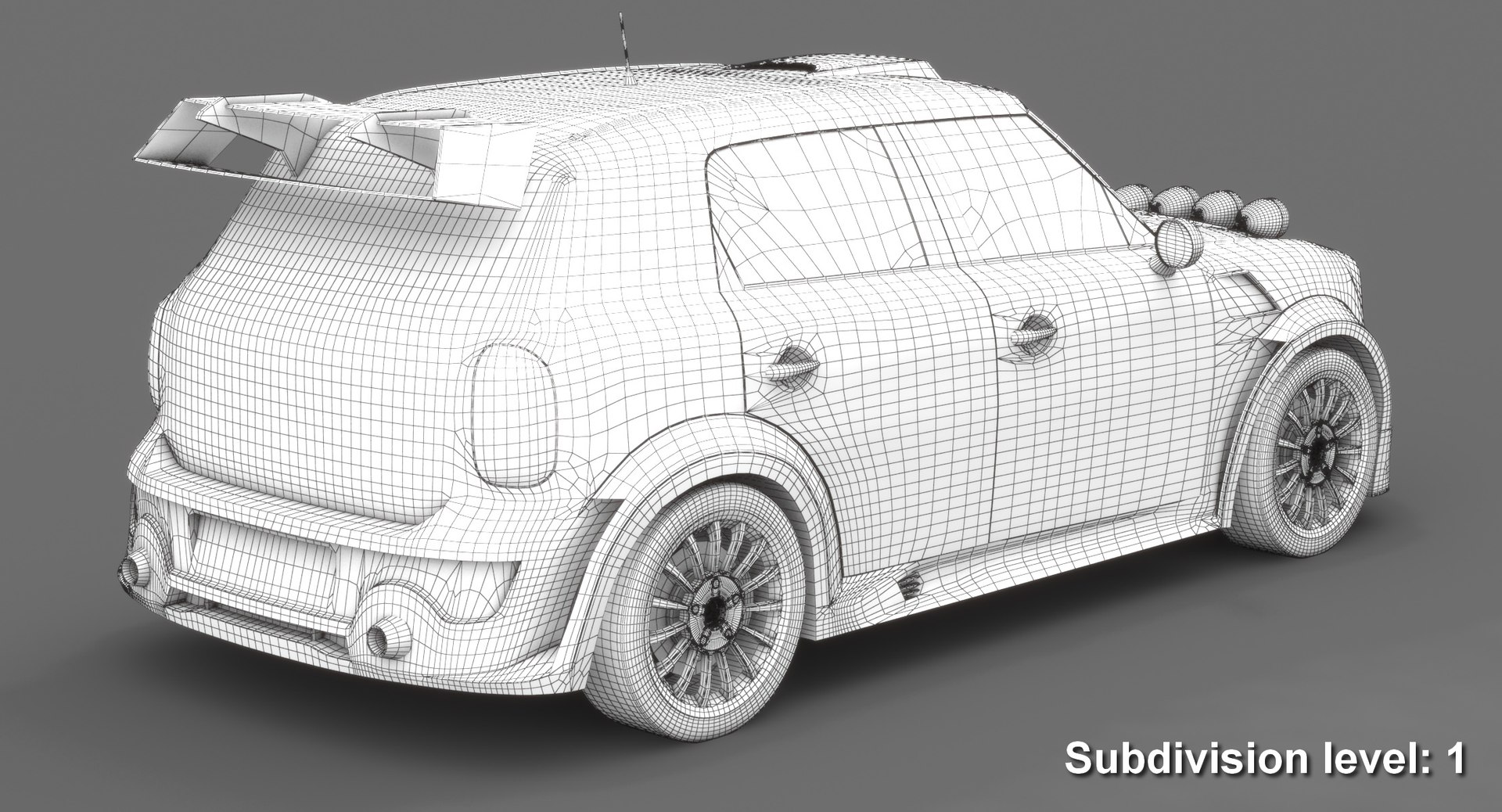 3D Low-poly Eurolamp Mini Wrc Model - TurboSquid 1215018