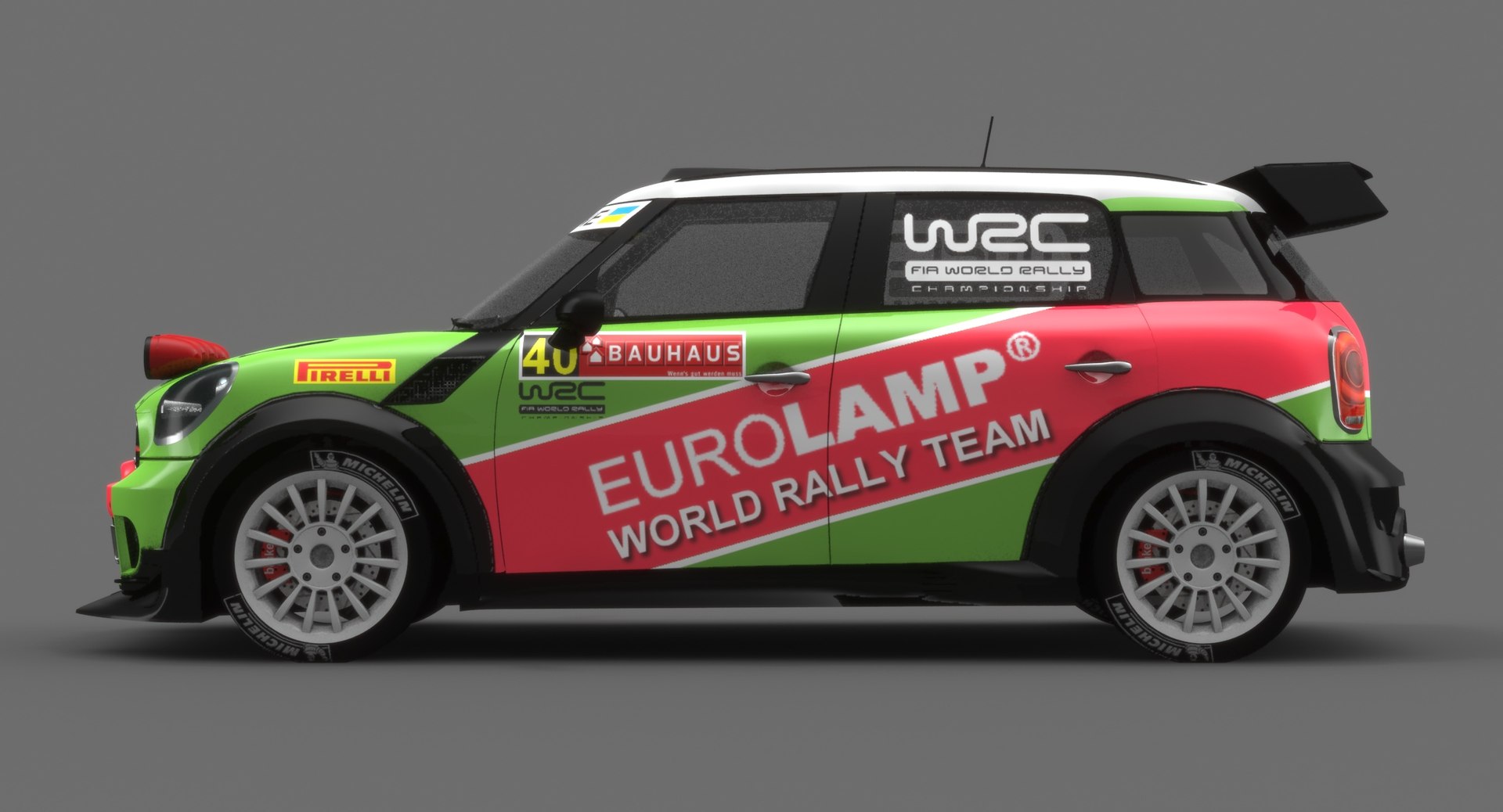 3D Low-poly Eurolamp Mini Wrc Model - TurboSquid 1215018