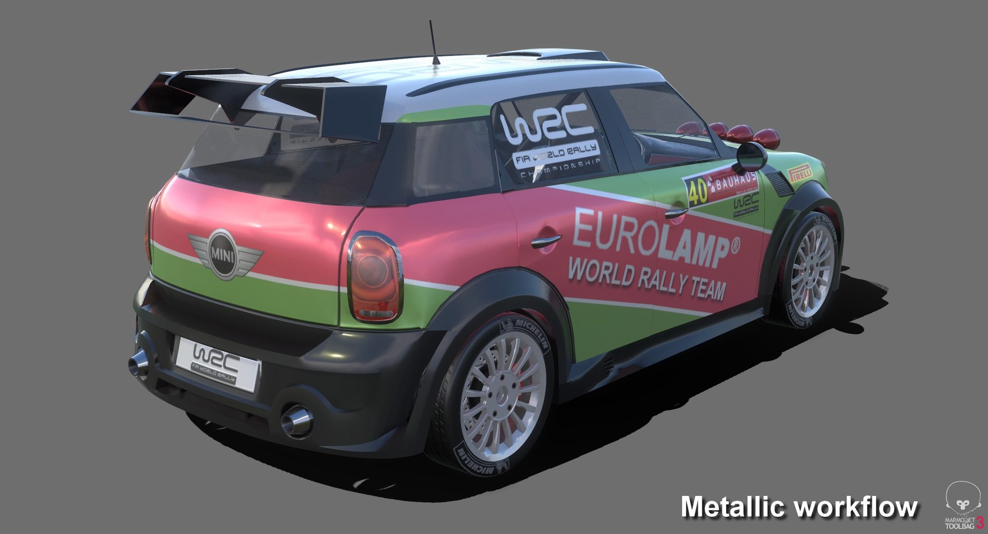 3D Low-poly Eurolamp Mini Wrc Model - TurboSquid 1215018
