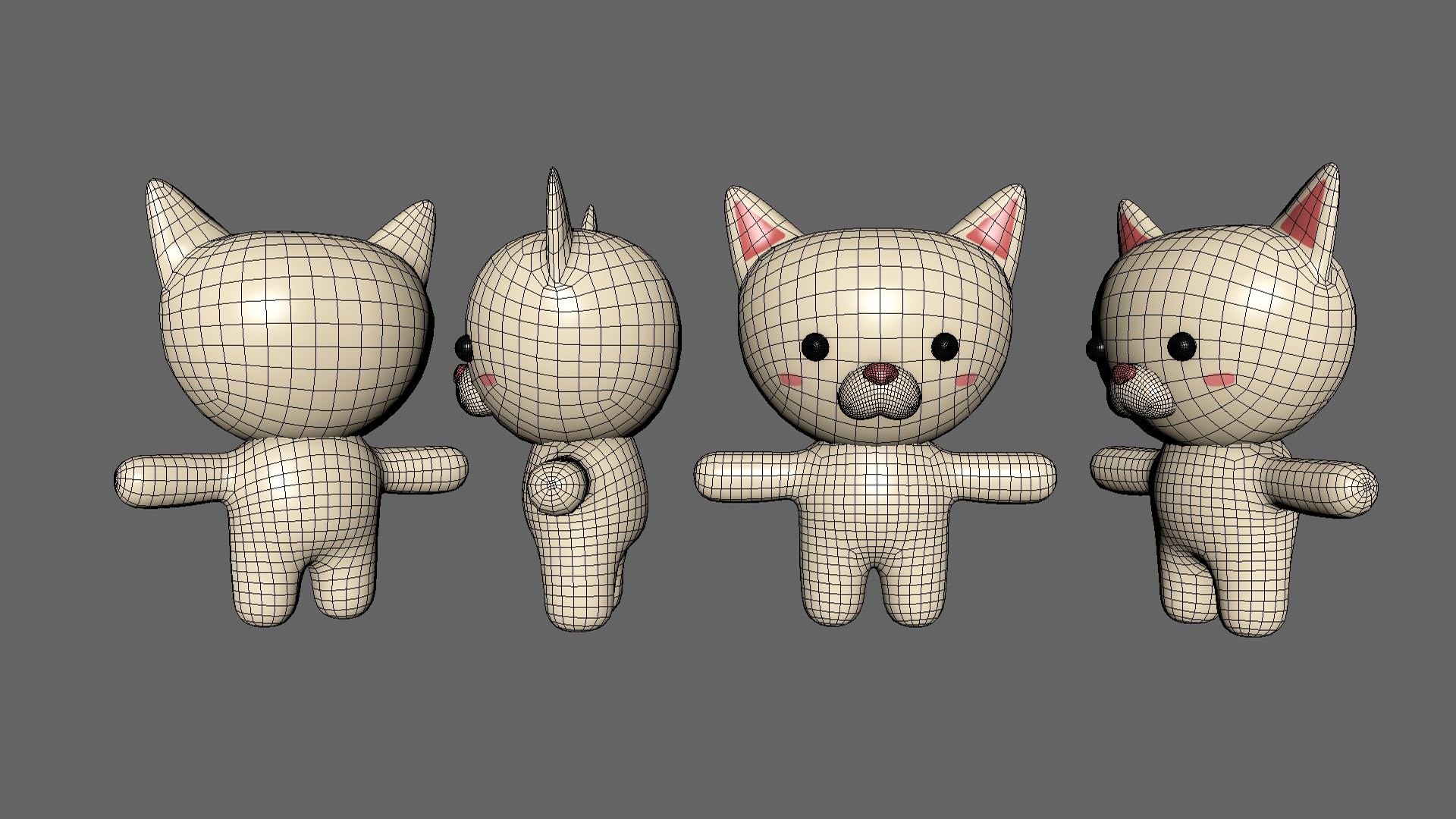 Character002 Chubby Cat 3D - TurboSquid 2341811