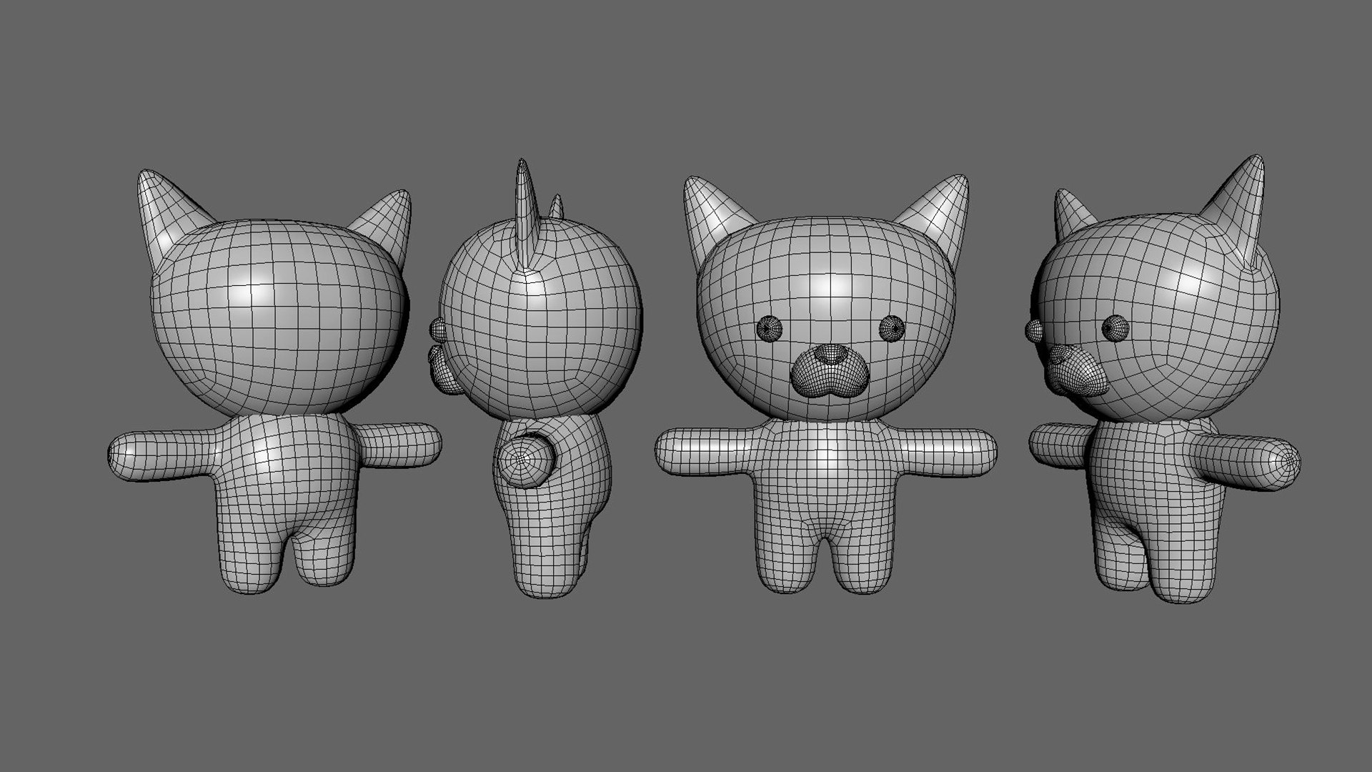 Character002 Chubby Cat 3D - TurboSquid 2341811
