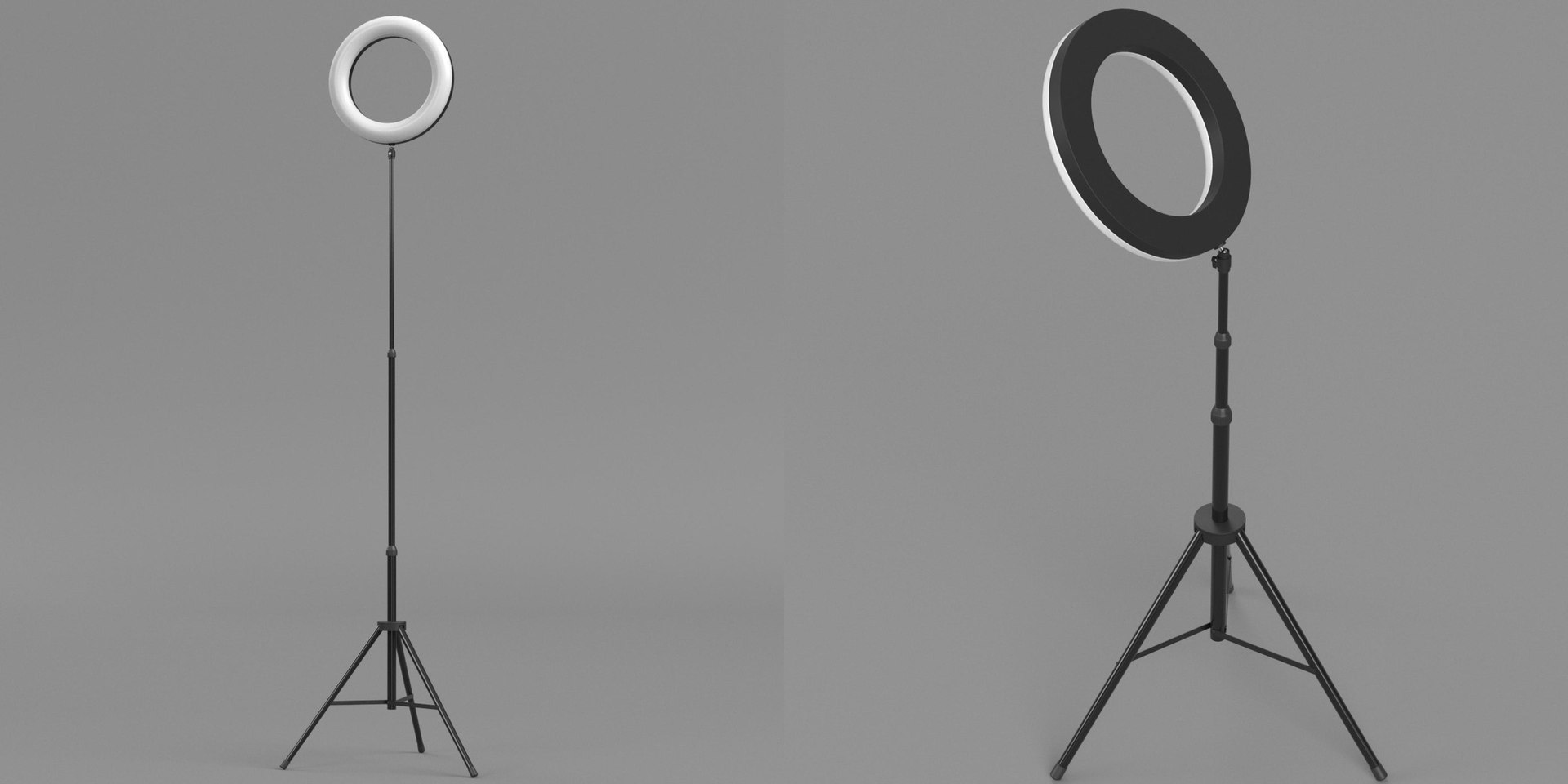 3D Light Ring Stand Set - TurboSquid 2000268