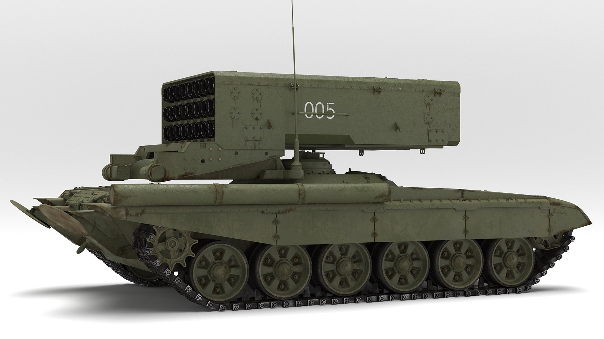 russian multiple rocket launcher 3d 3ds