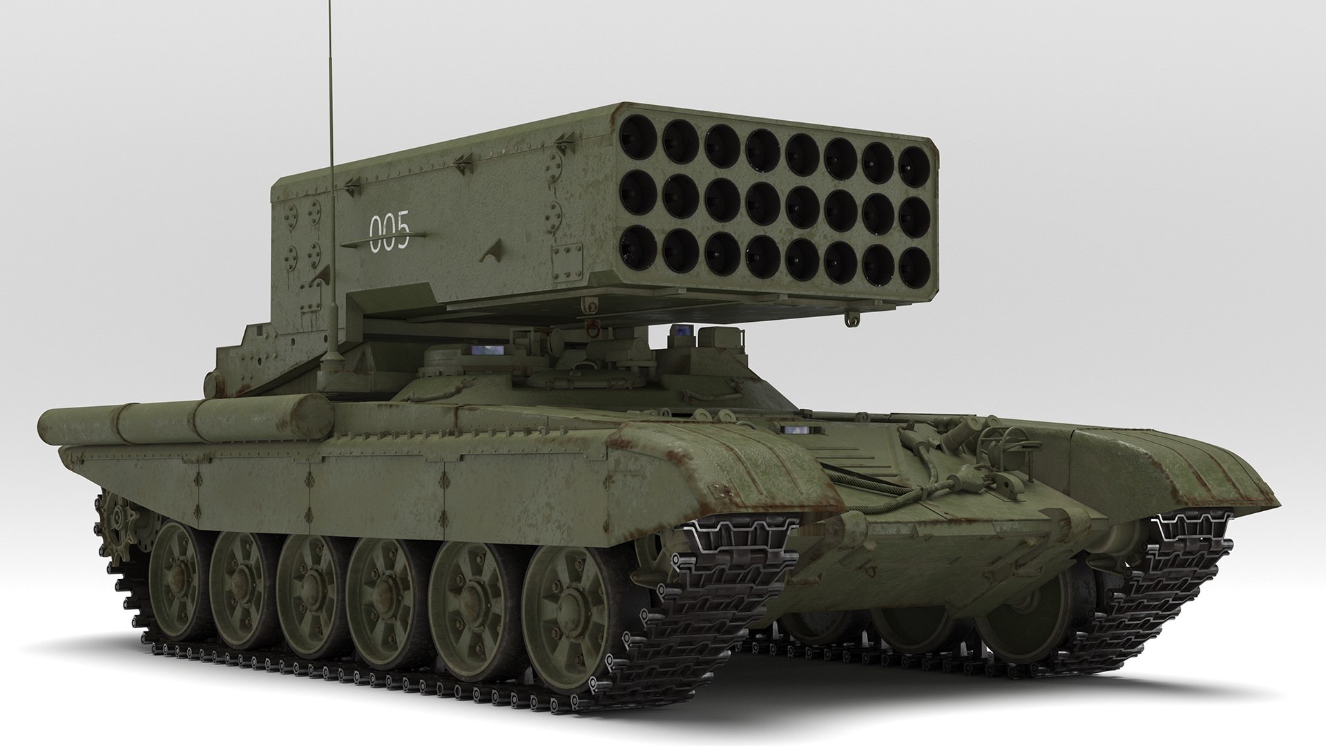 Russian Multiple Rocket Launcher 3d 3ds
