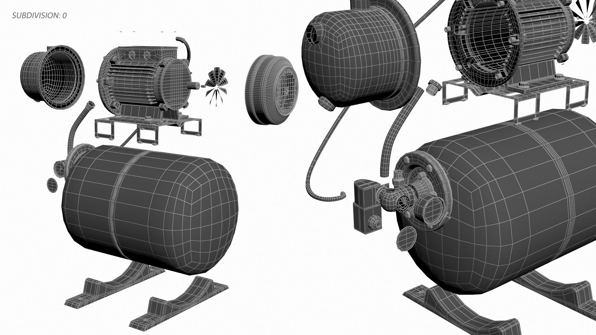 3D Booster Pump - TurboSquid 1872839