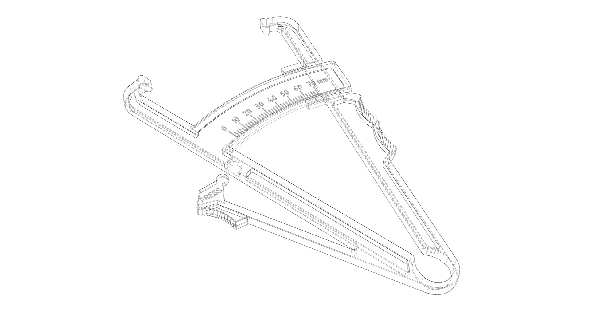Skinfold Caliper Model - TurboSquid 1857058