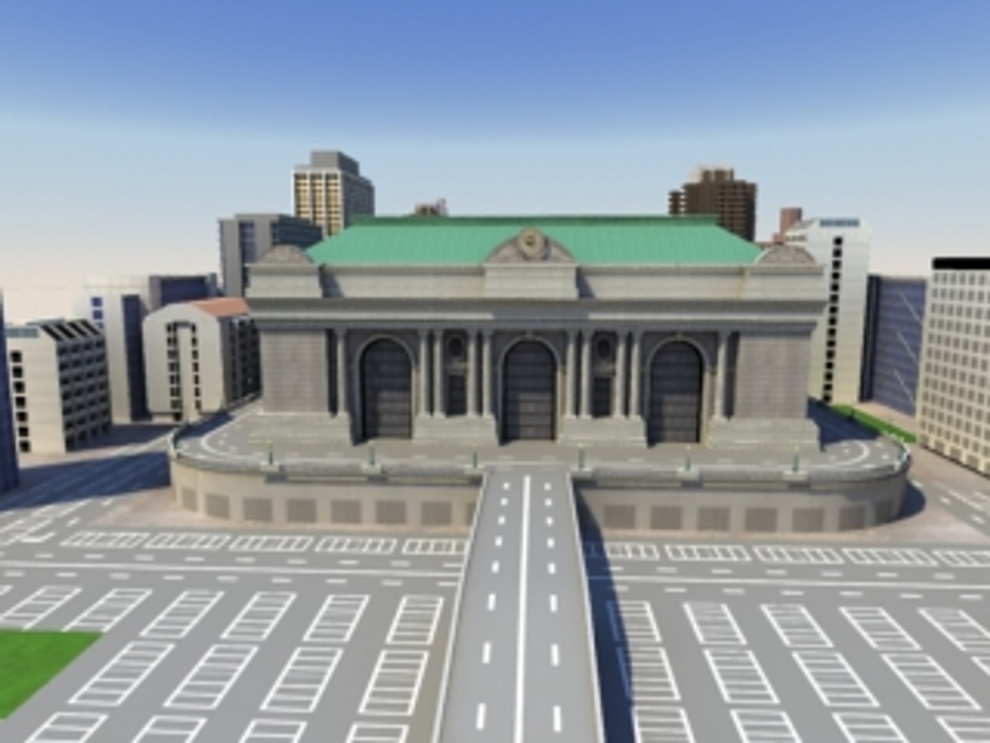 3d Model Of City Bloc