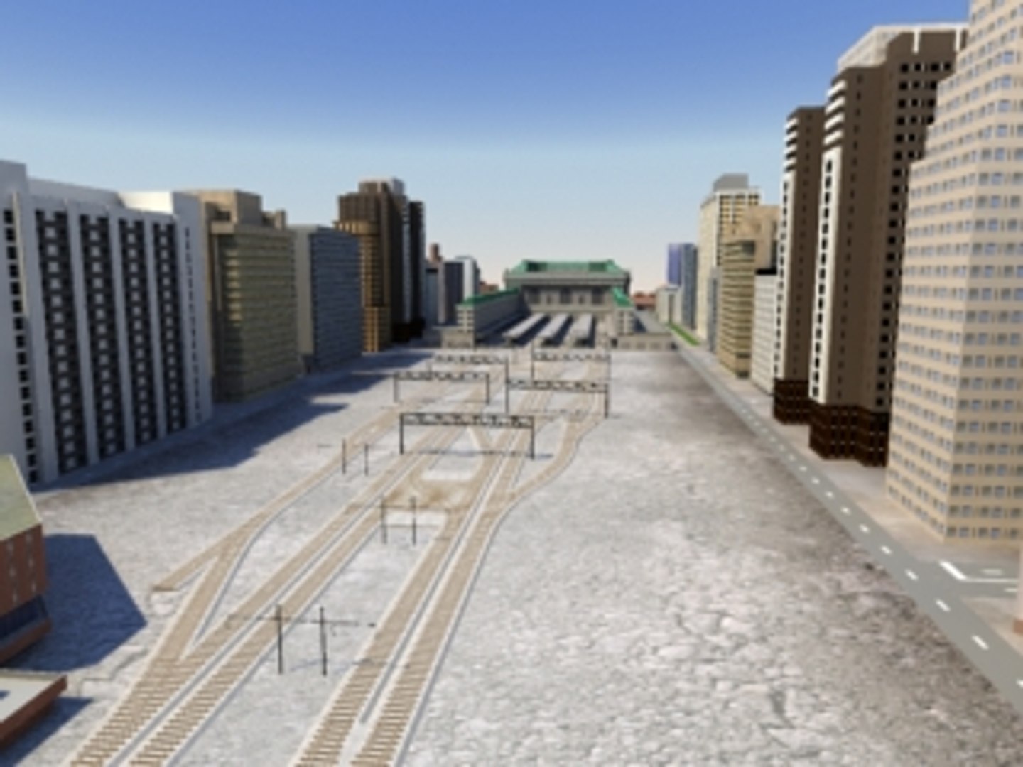 3d Model Of City Bloc