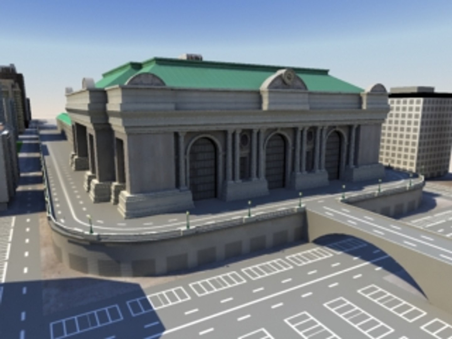 3d Model Of City Bloc