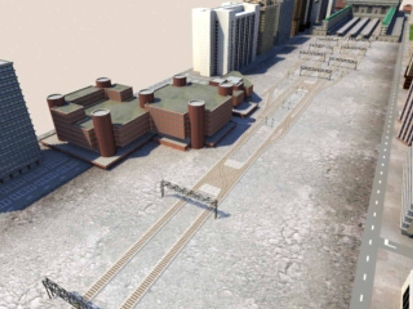 3d Model Of City Bloc
