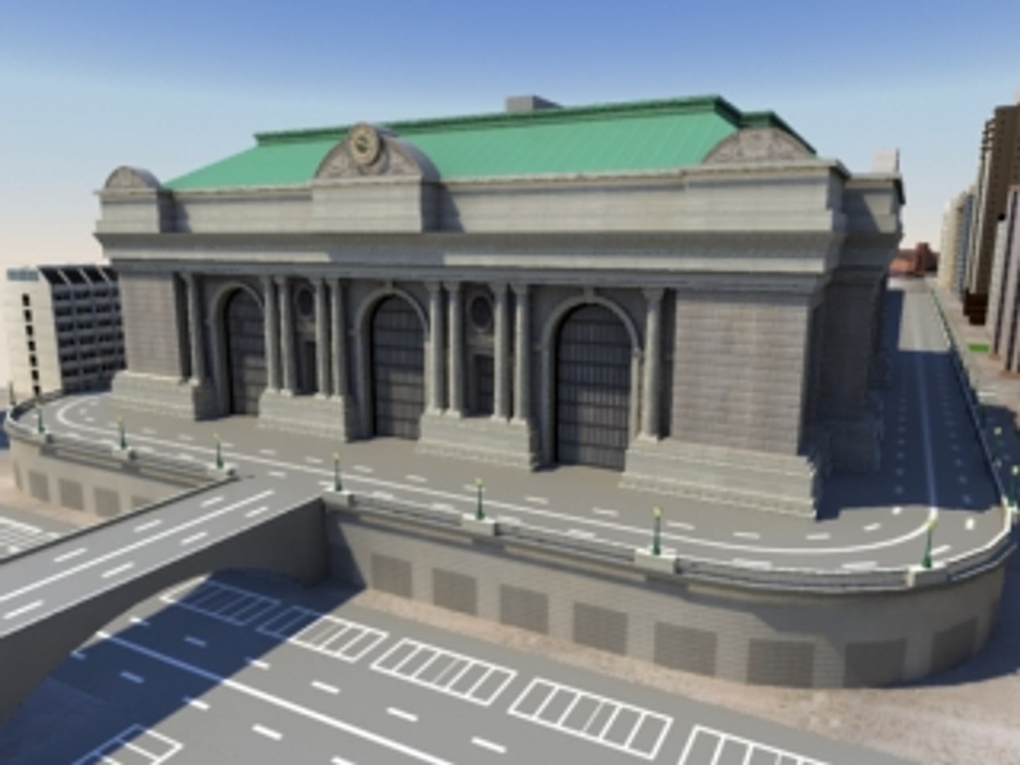 3d Model Of City Bloc