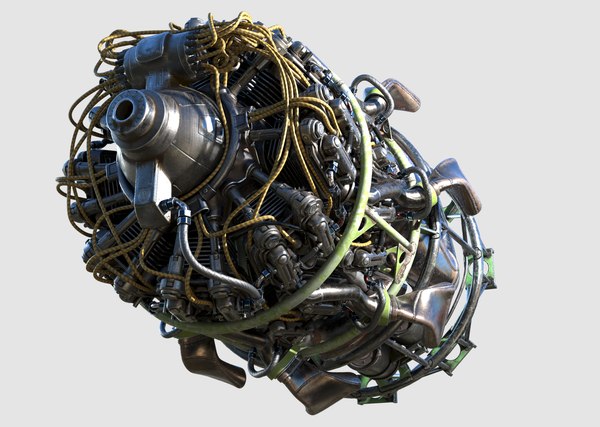 3D engine radial - TurboSquid 1416842