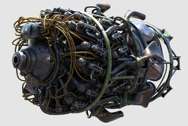3D engine radial - TurboSquid 1416842