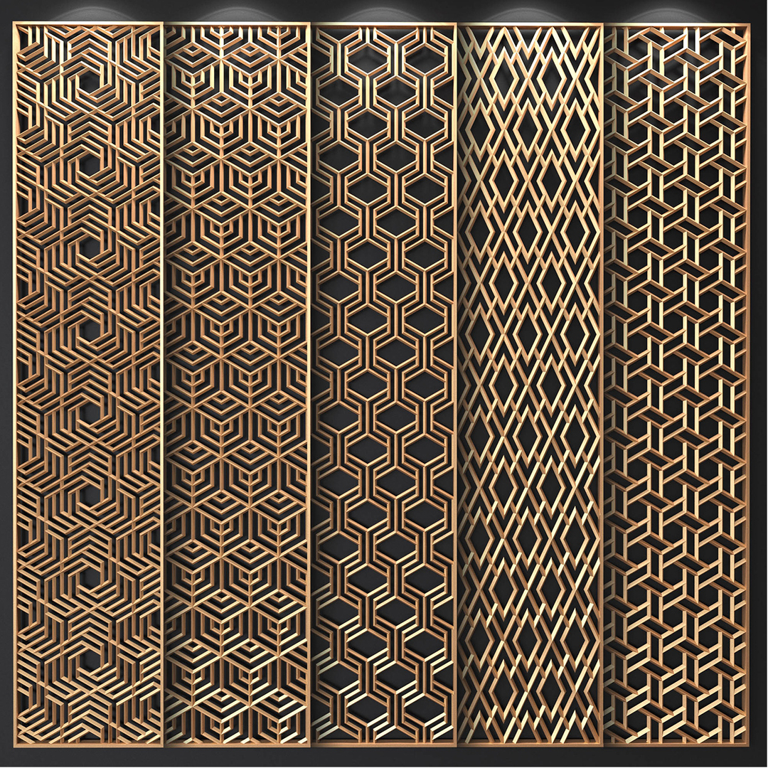 3D decorative partitions patterns - TurboSquid 1351929