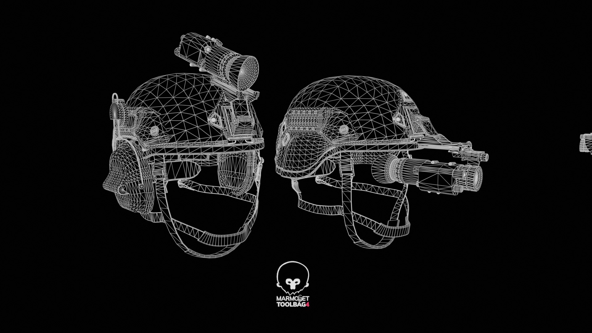 ACH And ARCH Helmet With PVS-14 Night Vision Monocular 3D Model - TurboSquid 2090259