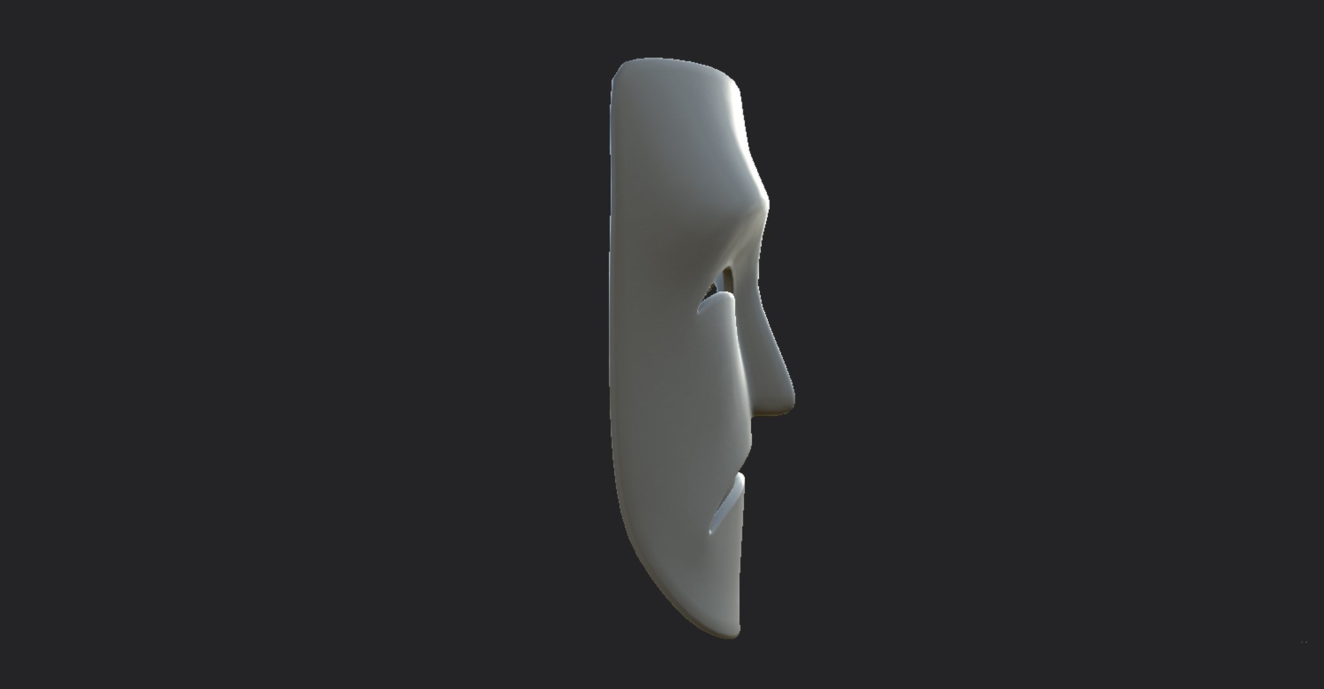 Theater sad mask 3D model - TurboSquid 1423222