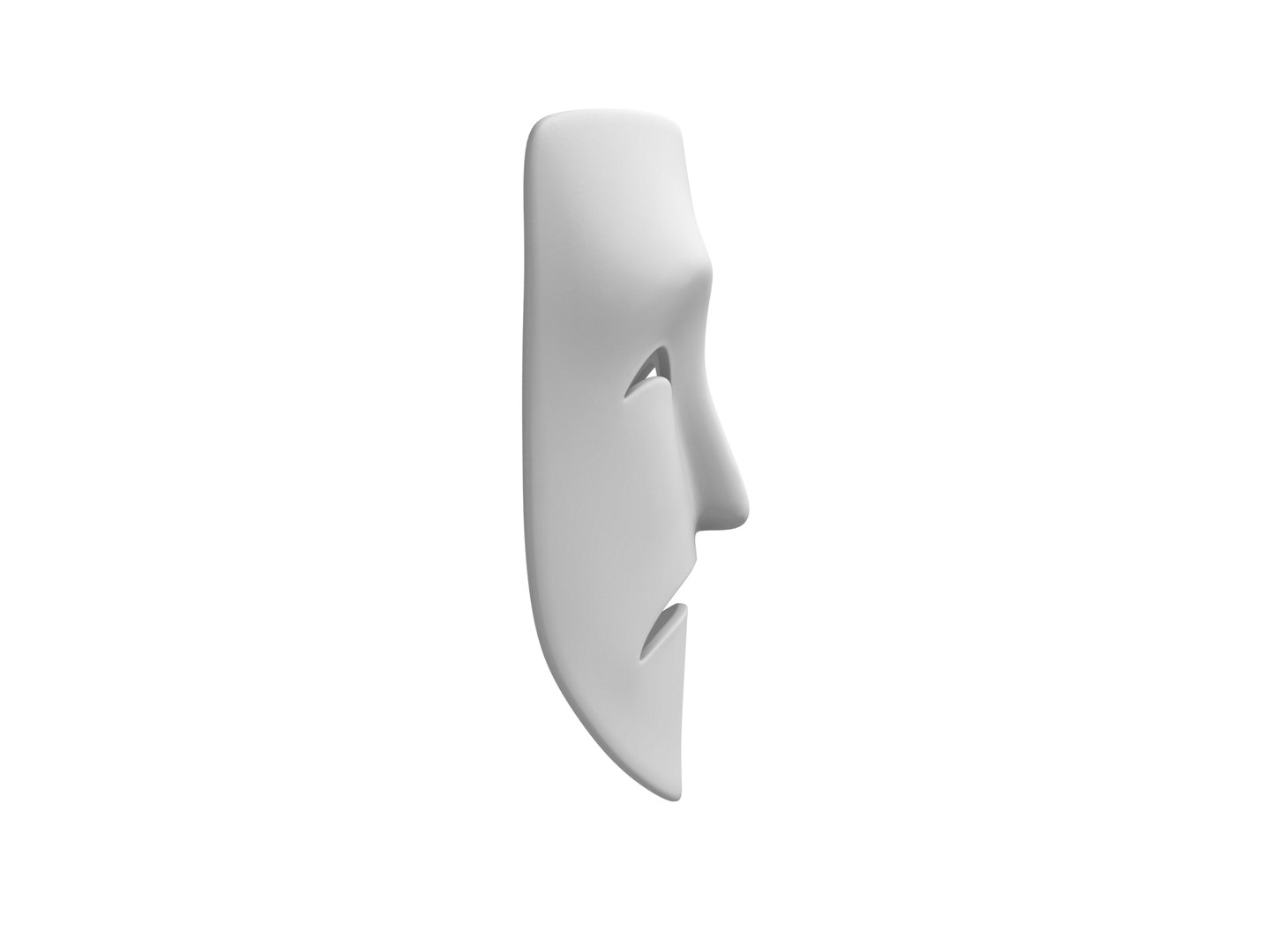 Theater Sad Mask 3D Model - TurboSquid 1423222