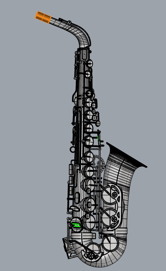 3D Sax Saxophone Model - TurboSquid 1451853