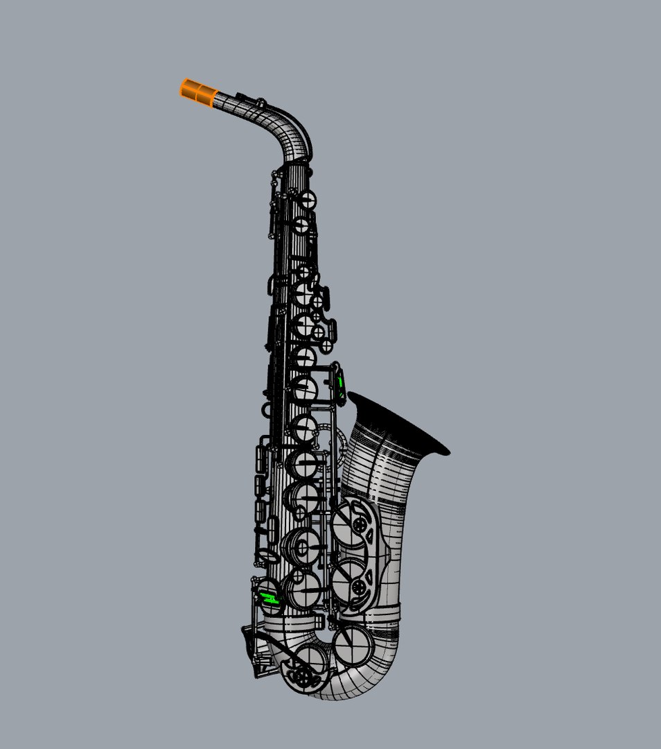 3D Sax Saxophone Model - TurboSquid 1451853