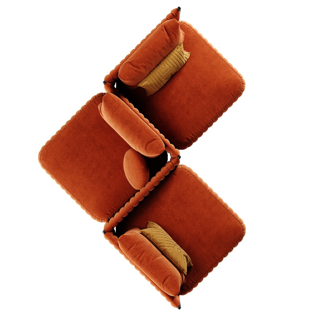 3D Saba Italia Metis Sofa Set 2 Model - TurboSquid 2160416