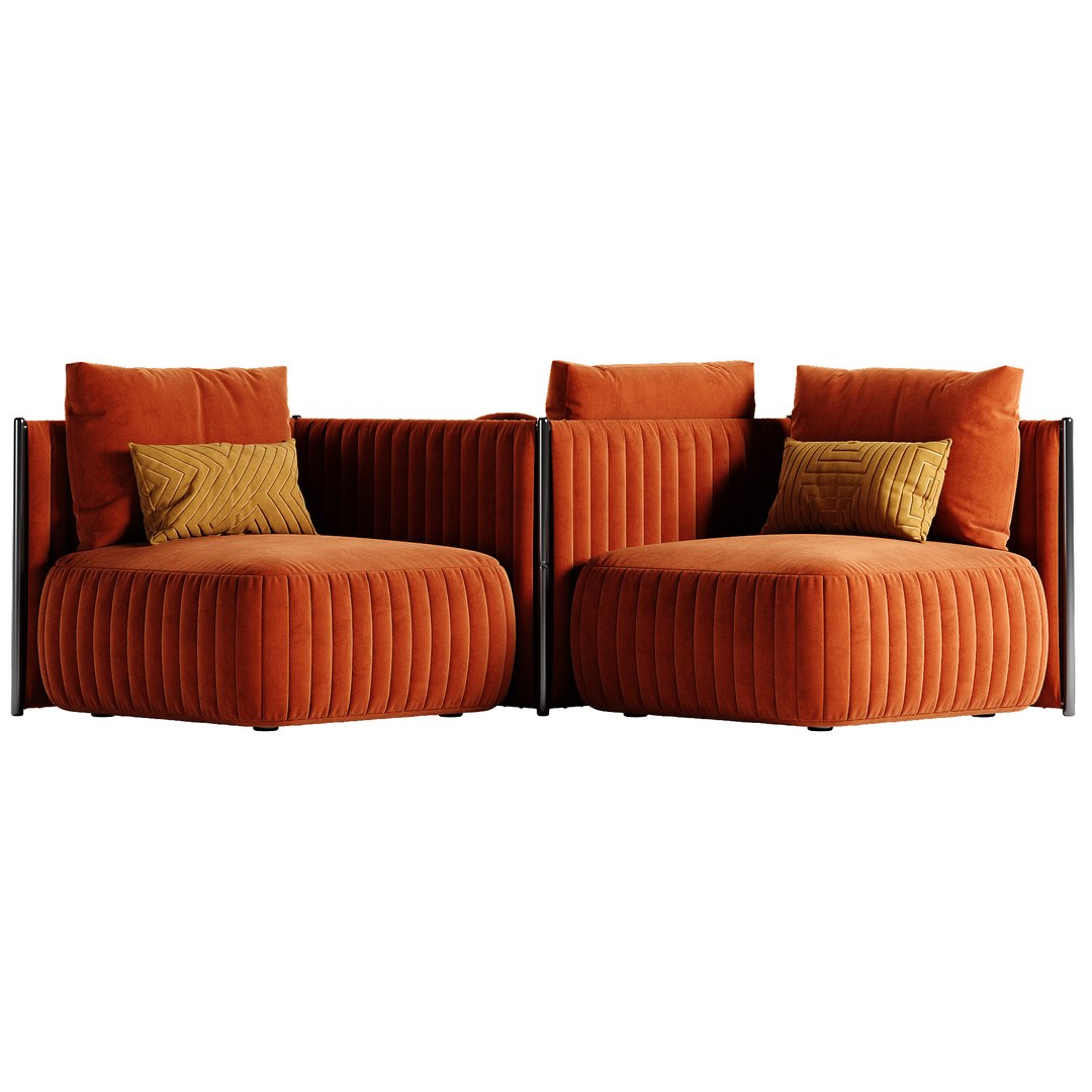 3D Saba Italia Metis Sofa Set 2 Model - TurboSquid 2160416
