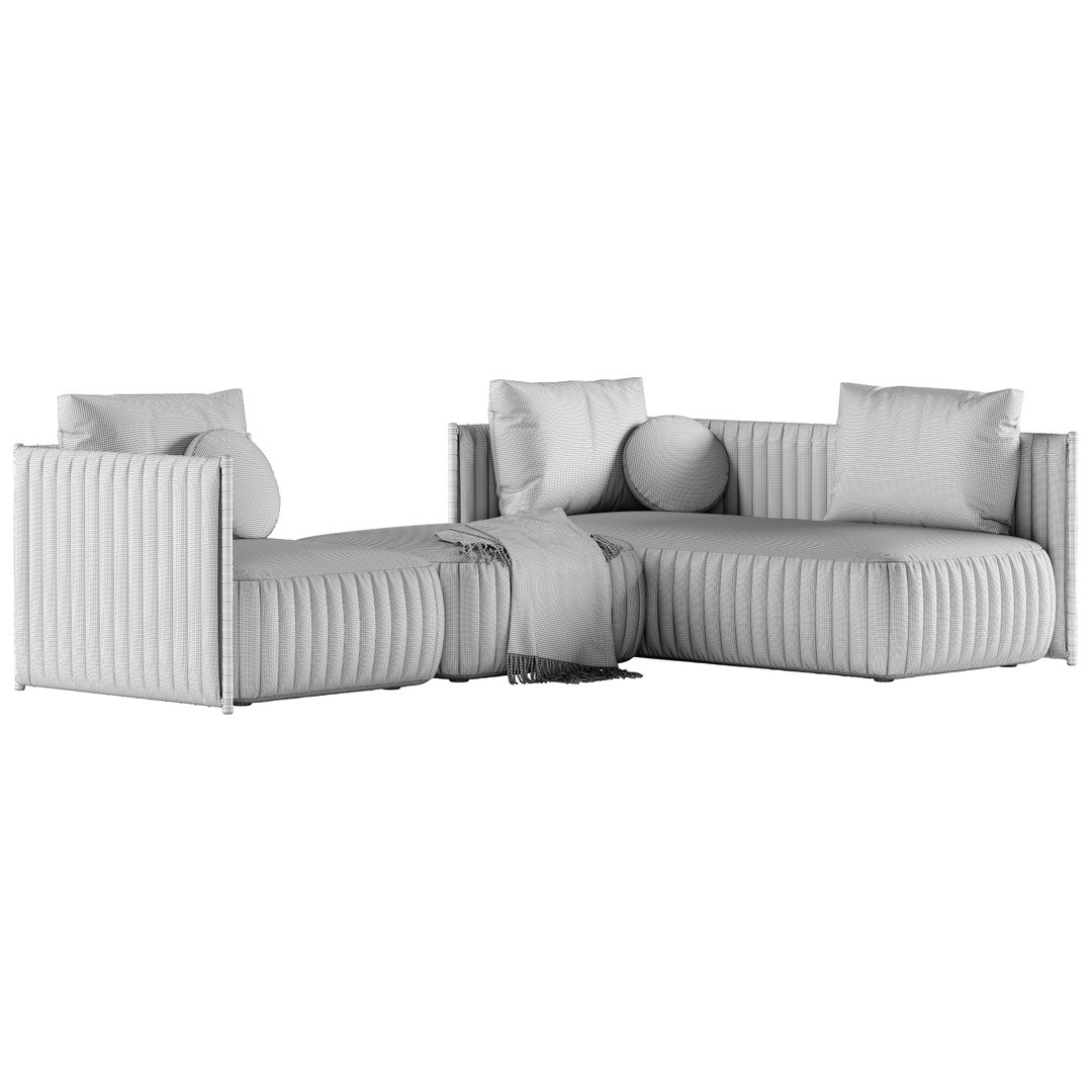 3D Saba Italia Metis Sofa Set 2 Model - TurboSquid 2160416