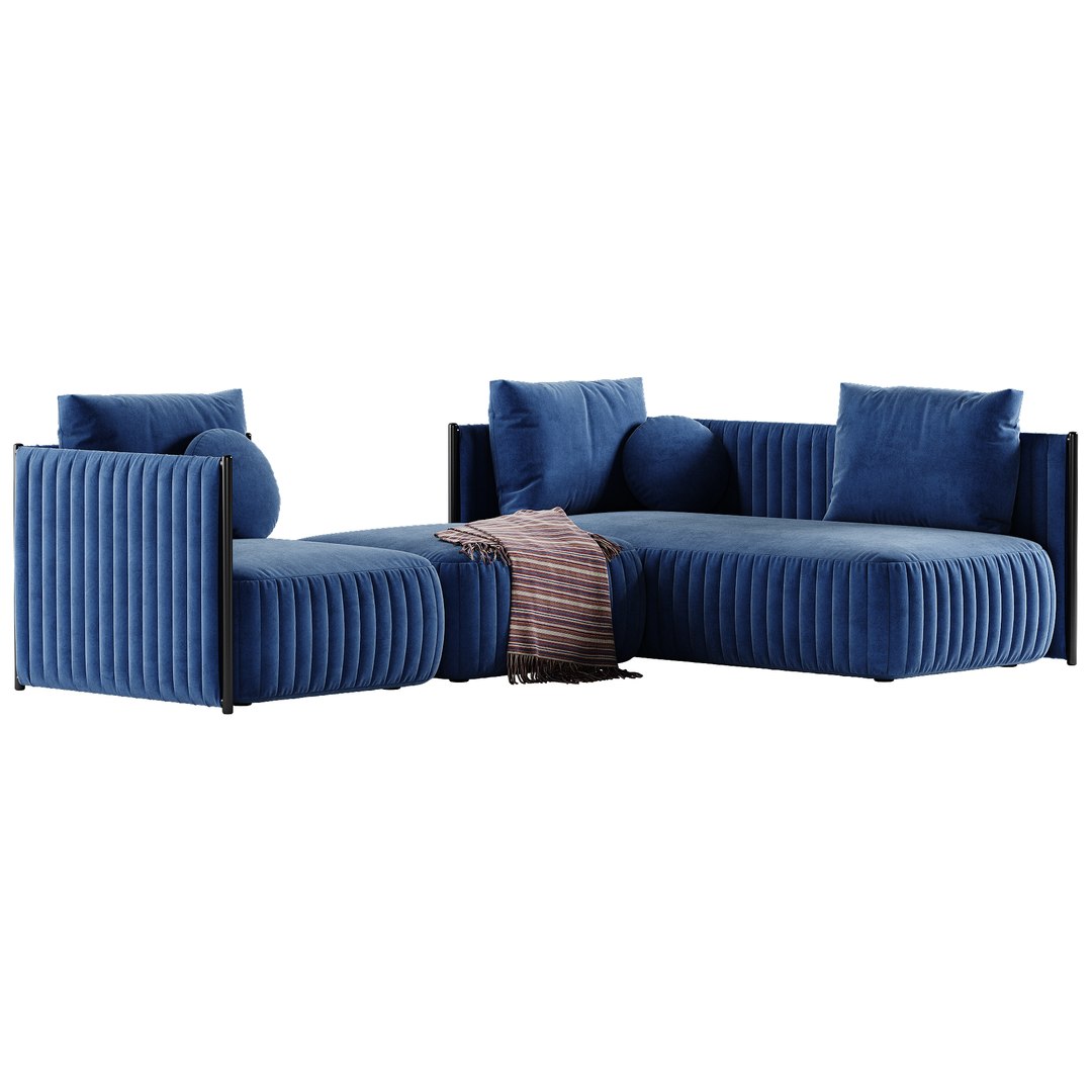 3D Saba Italia Metis Sofa Set 2 Model - TurboSquid 2160416