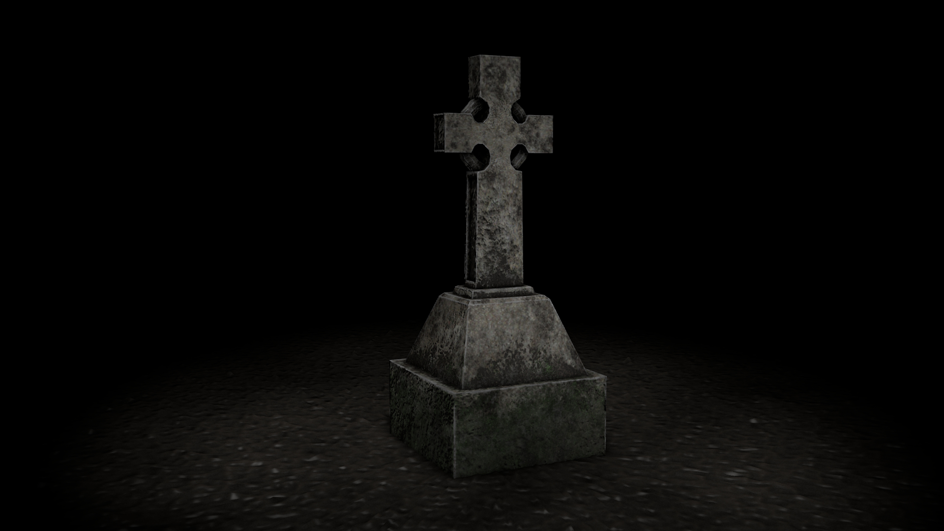 3D Tombstone Cross Model - TurboSquid 1160034