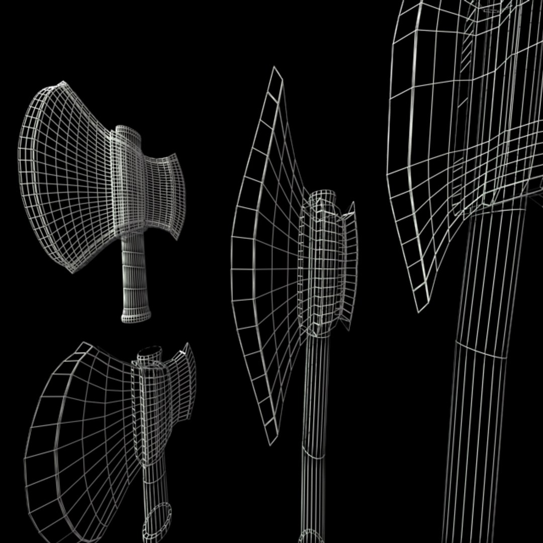 3d Model Axe