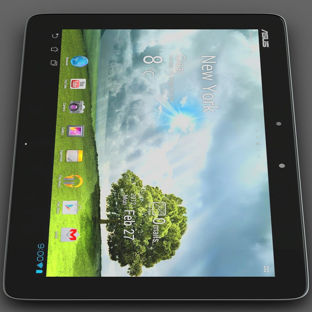 3d Asus Tf700t-b1-gr Tablet Model