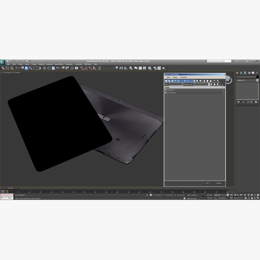 3d Asus Tf700t-b1-gr Tablet Model