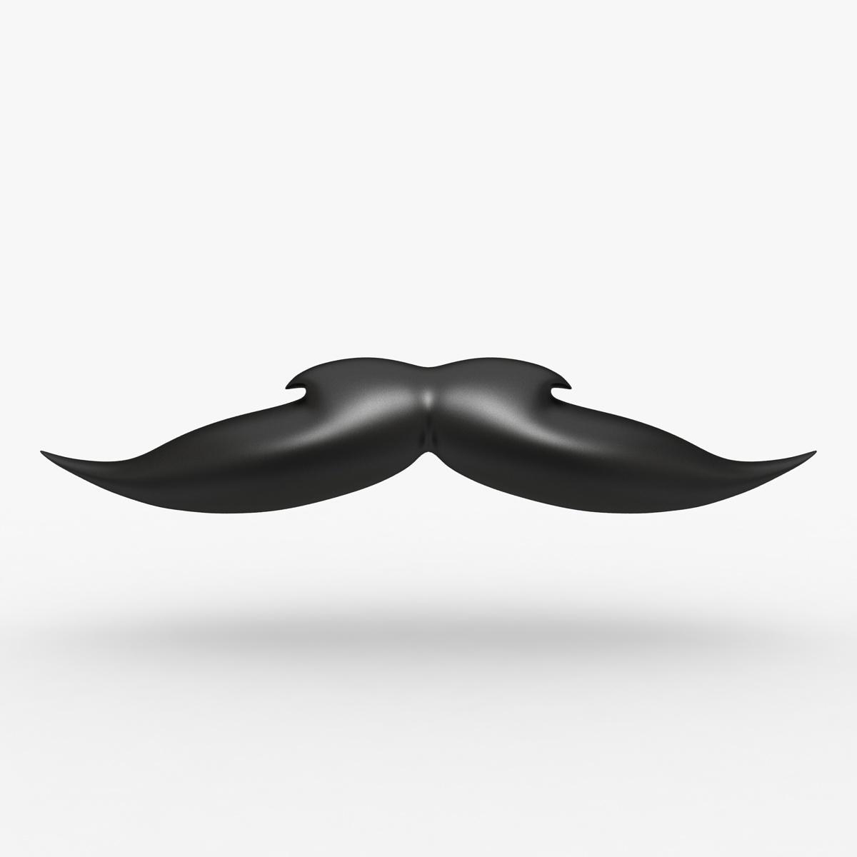cartoon mustache set 3d max