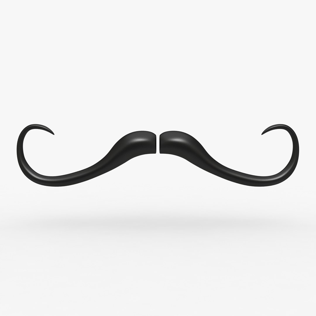 Cartoon Mustache Set 3d Max