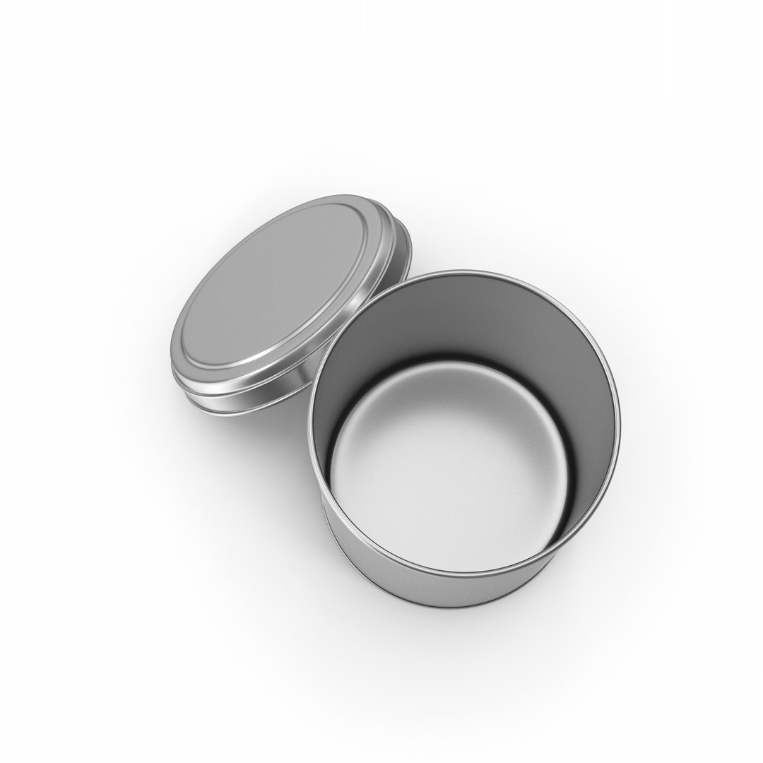 Steel Tin Can Model - TurboSquid 2003577