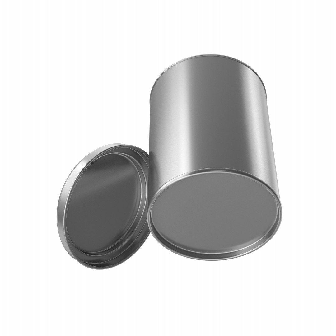 Steel Tin Can Model - TurboSquid 2003577