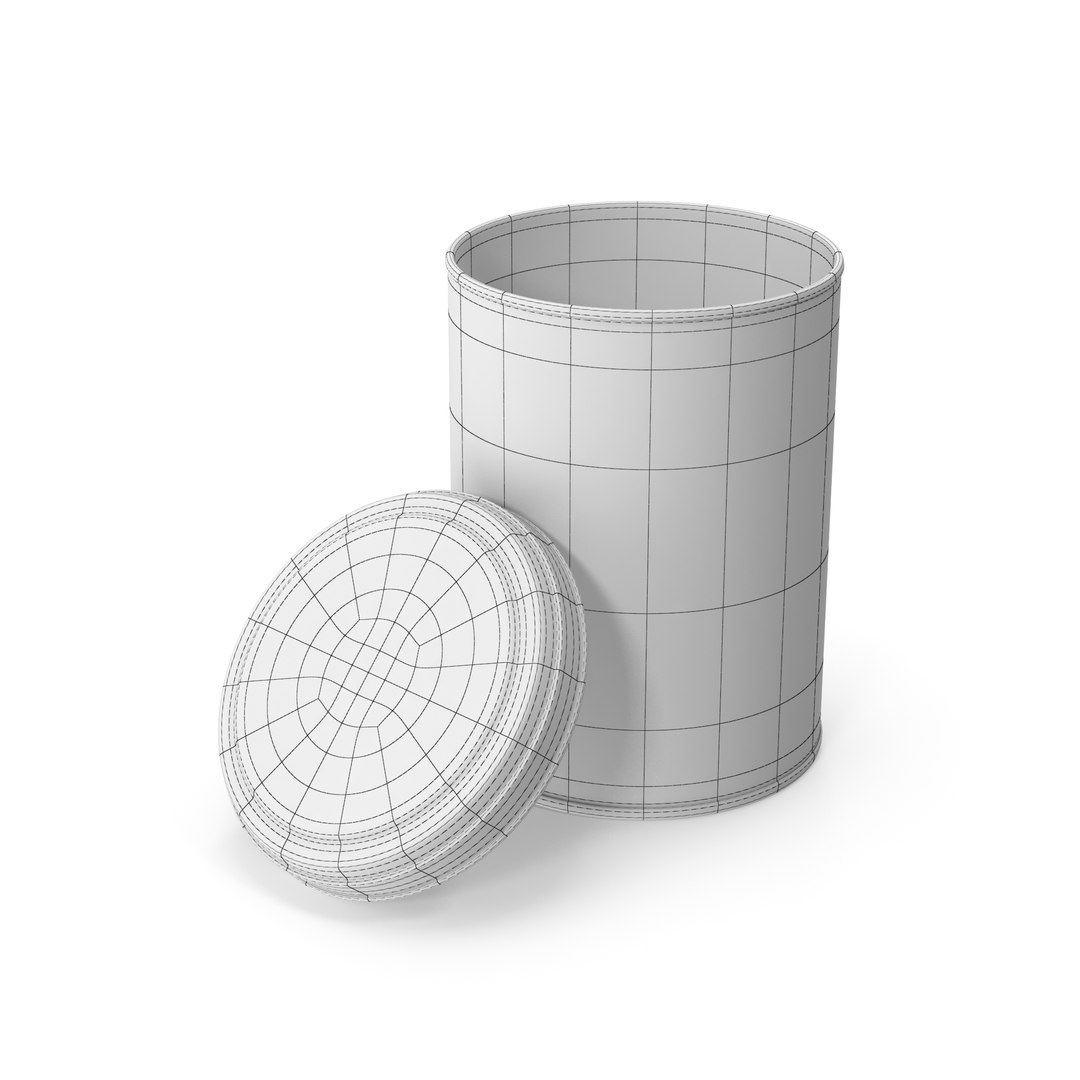 Steel Tin Can Model - TurboSquid 2003577