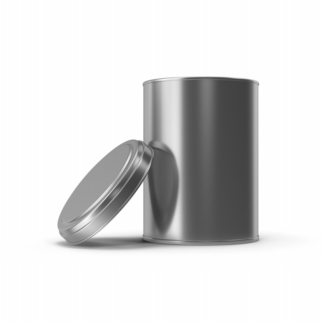 Steel Tin Can Model - TurboSquid 2003577