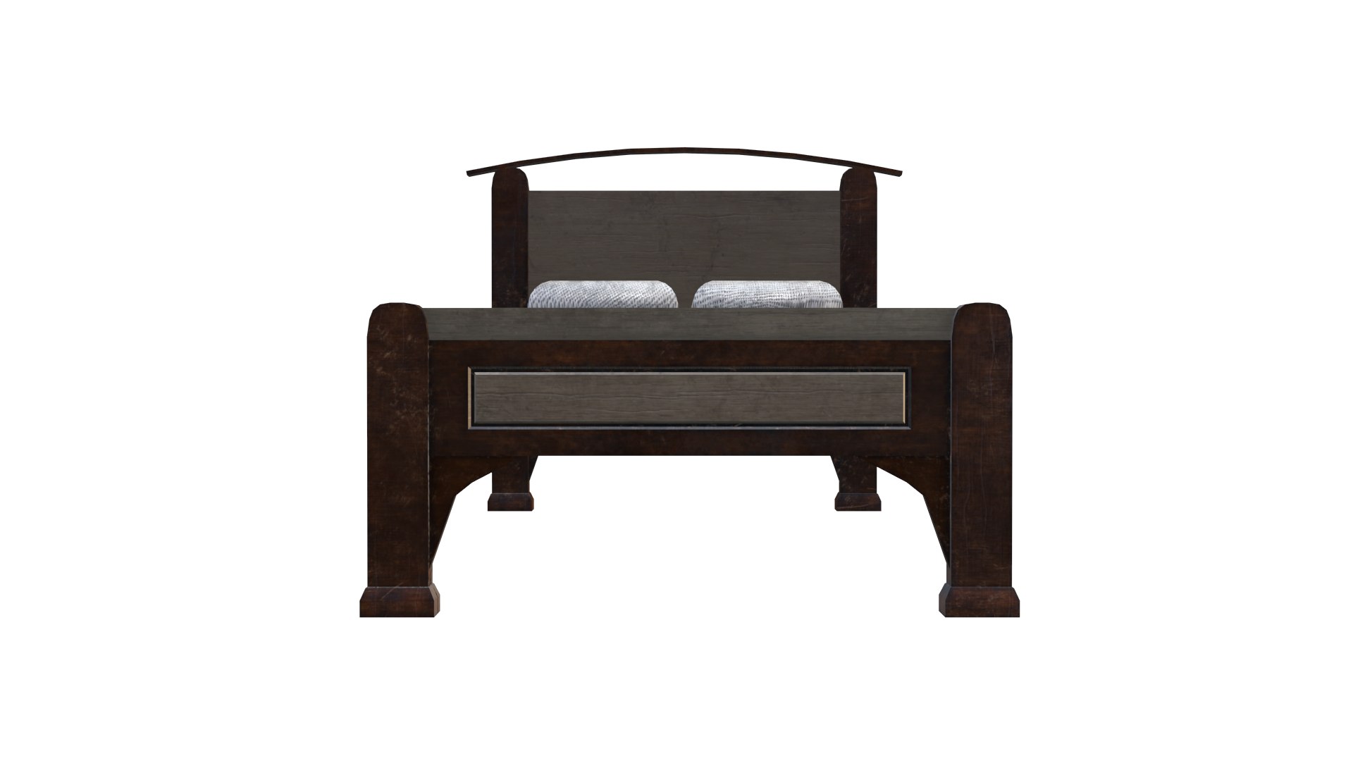 3D Simple Wooden Bed 3D Model Model - TurboSquid 2301727
