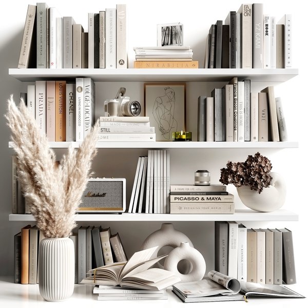 3D model White shelves - TurboSquid 1991439