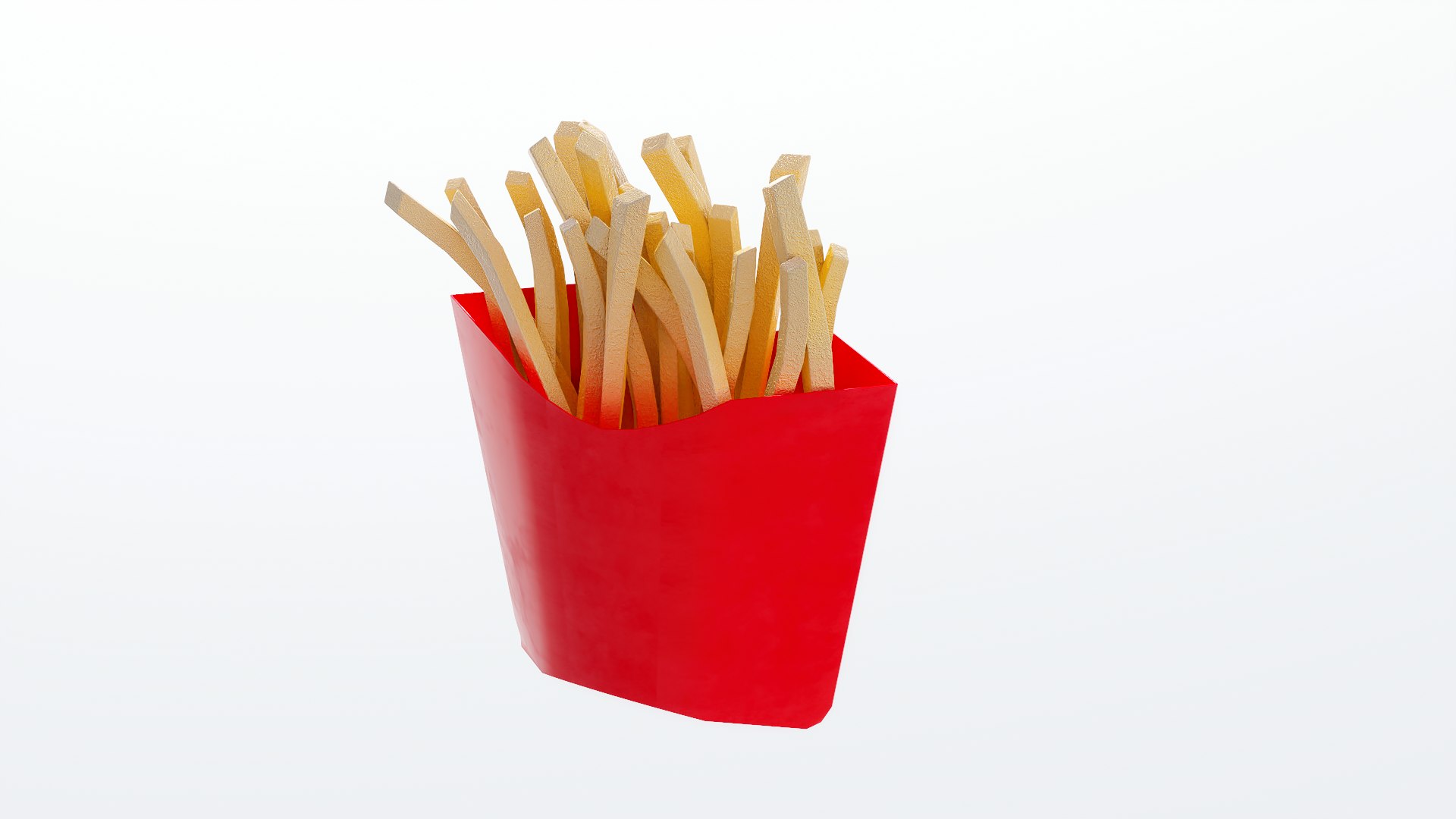 Fries Pateto 3D Model - TurboSquid 2287343