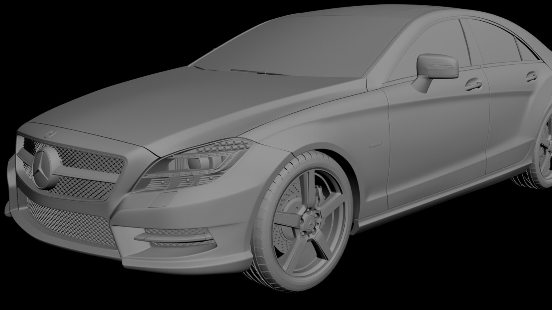 3d Model Mercedes Benz Cls Cdi