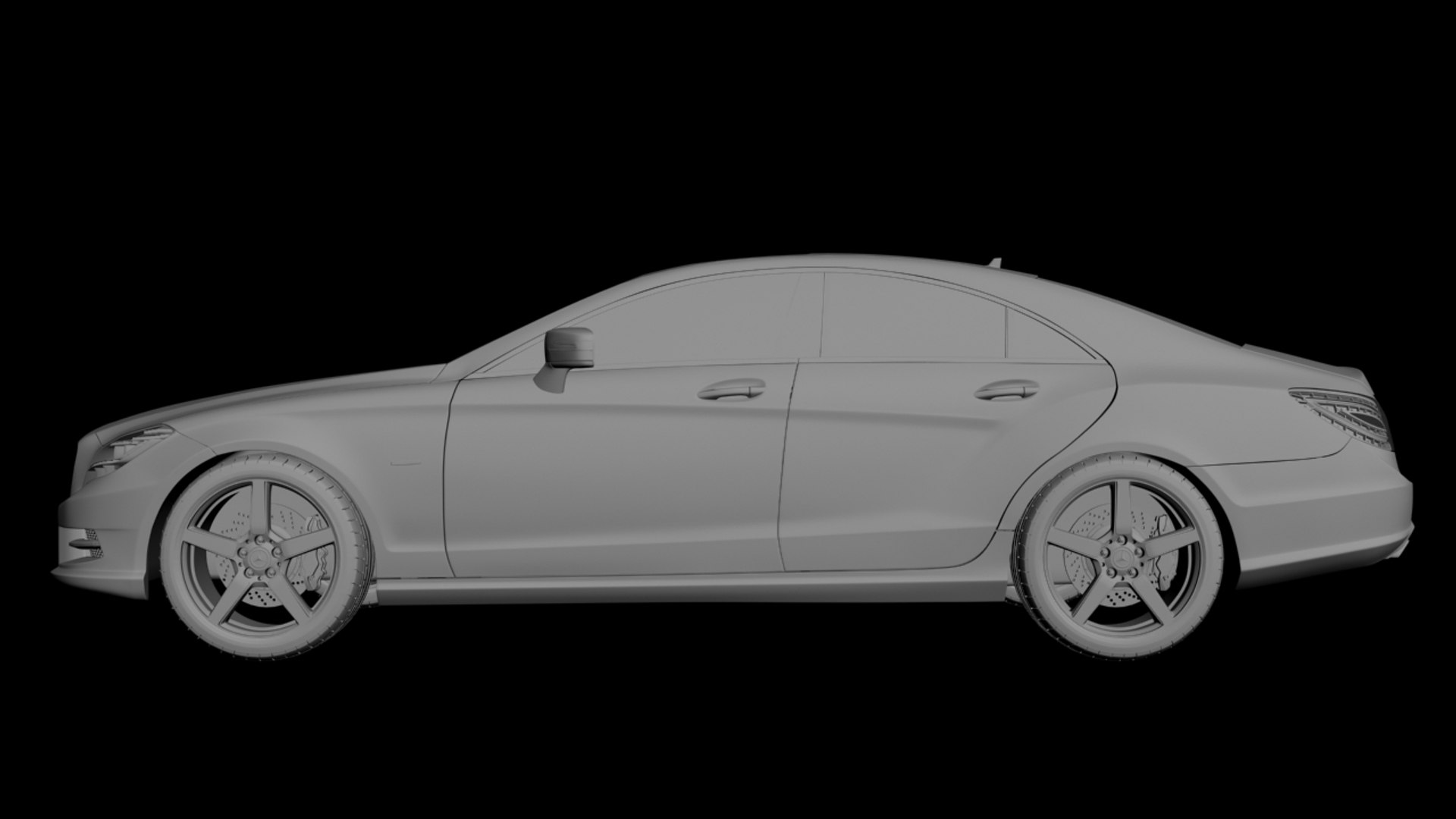 3d Model Mercedes Benz Cls Cdi