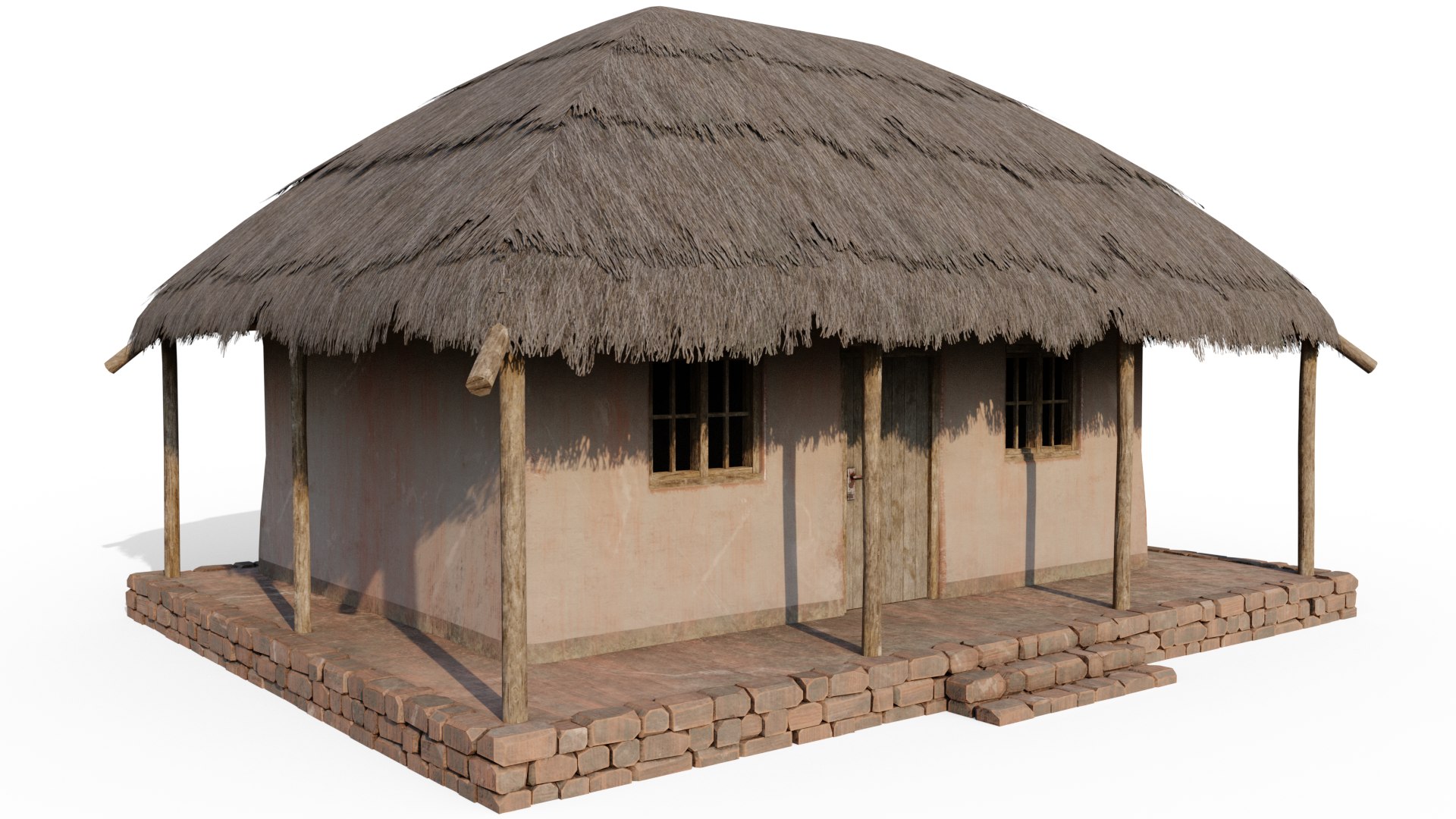Thatch Hut 3D Model - TurboSquid 1821297