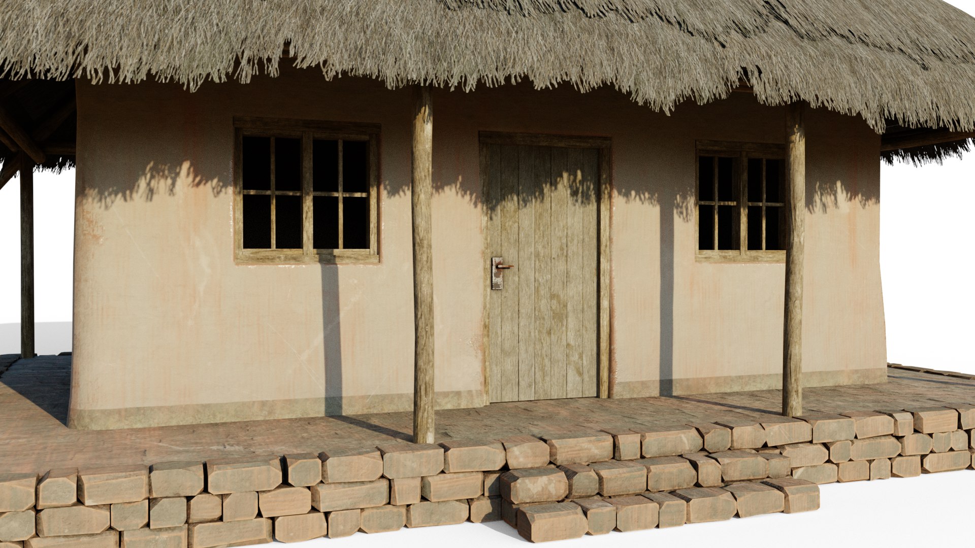 Thatch Hut 3D Model - TurboSquid 1821297