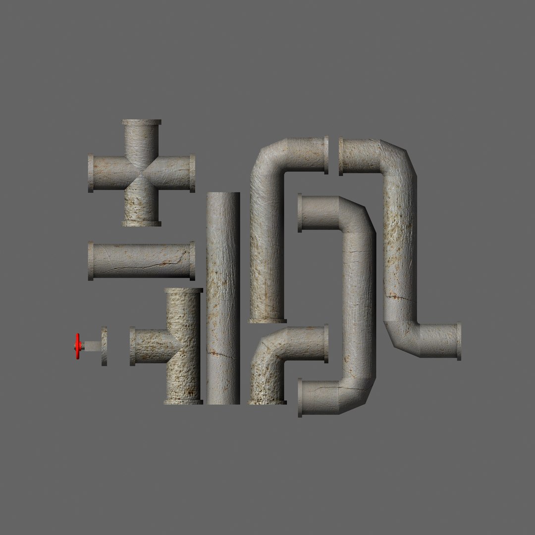 Water Pipes 3d Model