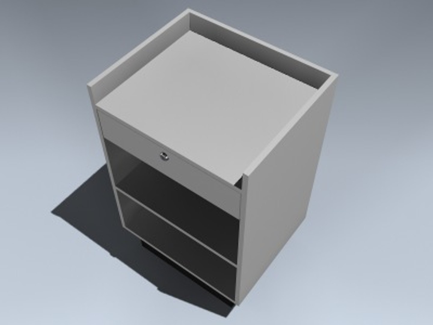 retail checkout stand 3d model
